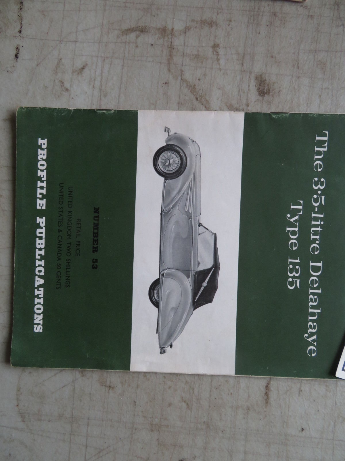 THE 3.5 LITRE DELAHAYE TYPE 135 PROFILE BOOKLET | eBay UK