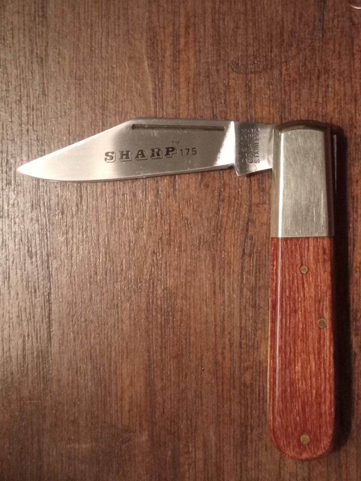 Vintage Japan Sharp Brand Barlow Unused Very Quality Built Knife. | eBay