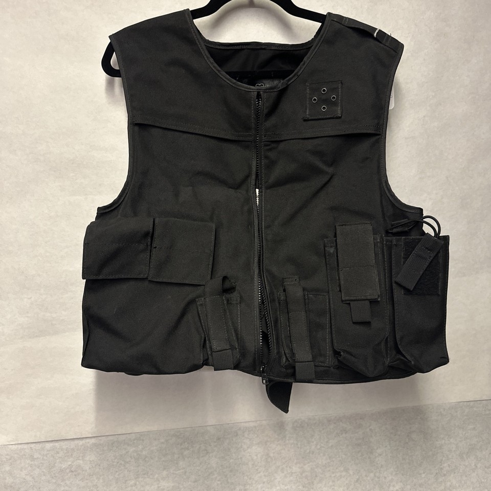 Second Chance Black Tactical Bulletproof Vest Carrier With Pockets Size ...