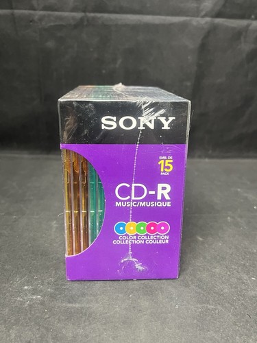 Walkman SONY CD-R Music 80 Slim Jewel Cases Digital color collection 15 ...