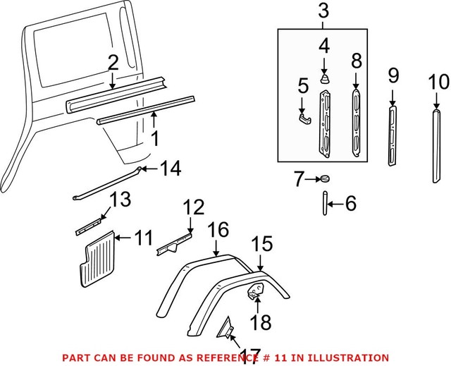 Genuine Mercedes-Benz Rear Mud Guard Apron Right OE 4608891005 for sale ...