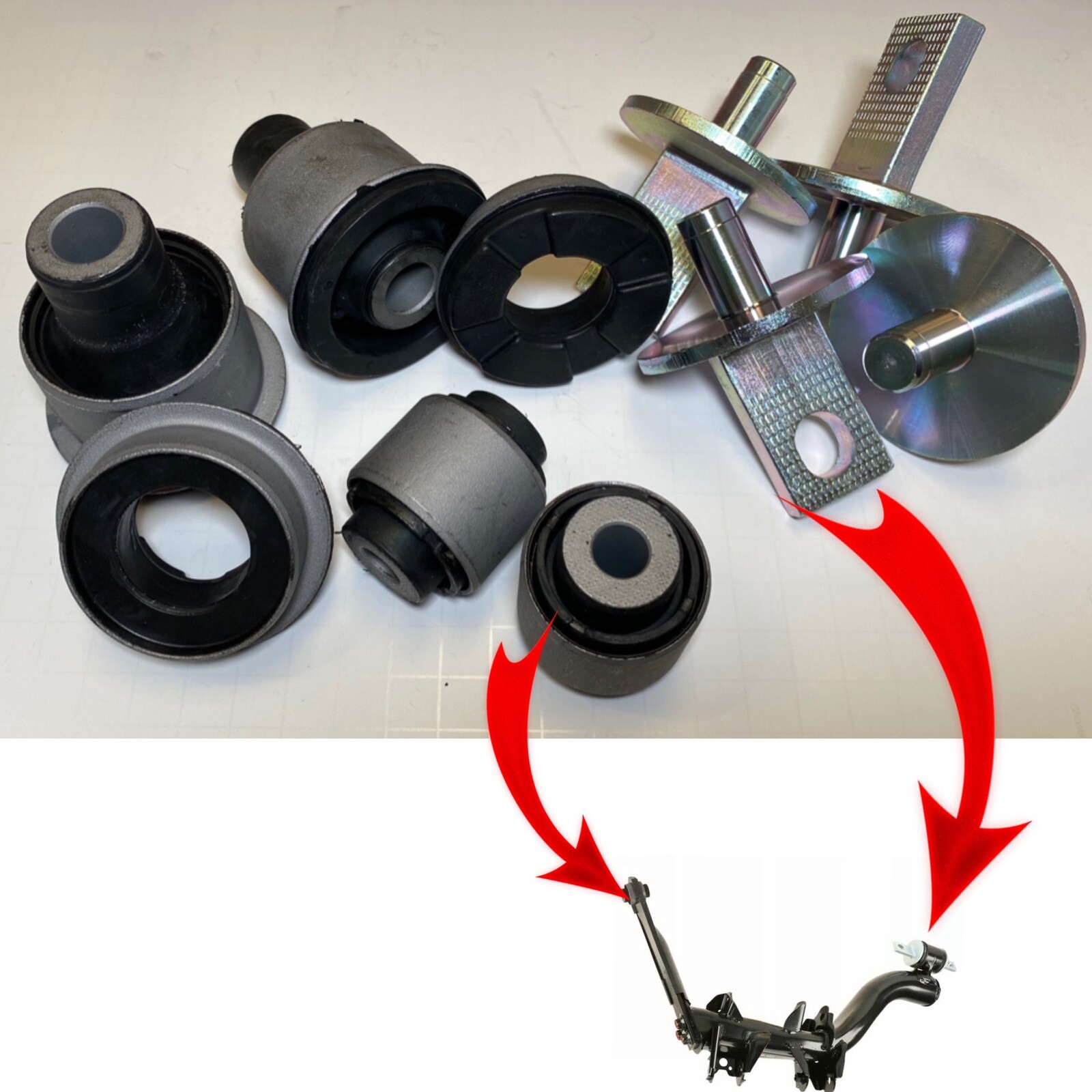 REAR TRAILING ARM BUSHINGS FOR 2007-2011 HONDA CRV COMPLET 2 SIDE | eBay