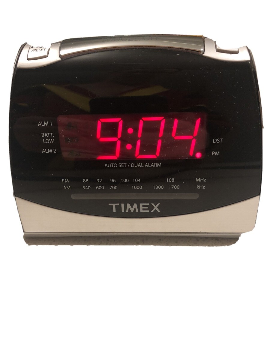 Timex Travel Clock Radio Timex Alarm Clock AM FM Radio Flip Top Travel