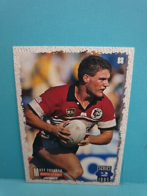Matt Toshack🏆1995 Dynamic Series 2 #88 Rugby League NRL Card🏆FREE POST ...
