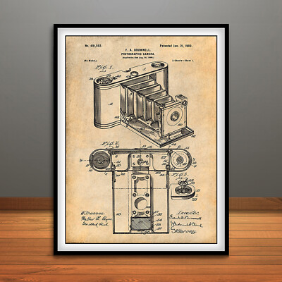 1899 Photographic Camera Patent Print Art Drawing Poster | eBay