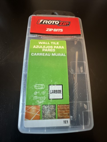 NEW ROTO-ZIP ROTO TOOL TC1 WALL TILE CUT ZIP SPIRAL CARBIDE SAW BIT 1/8 ...