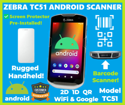 Zebra TC51 Wireless Android Handheld 2D/1D/QR Code Barcode Scanner!🔥⭐ ...