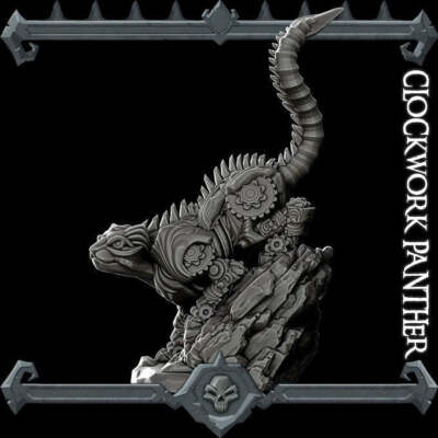 Clockwork Panther - Wargaming Miniatures Monster Rocket Pig Games D&D ...