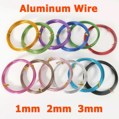 1mm 2mm 3mm Colorful Aluminum Wire Bending Wire Jewelry Wire Craft Wire ...