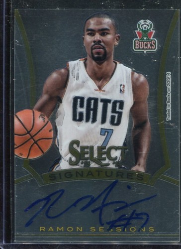 2013-14 Select Signatures Ramon Sessions #38 Milwaukee Bucks Auto | eBay