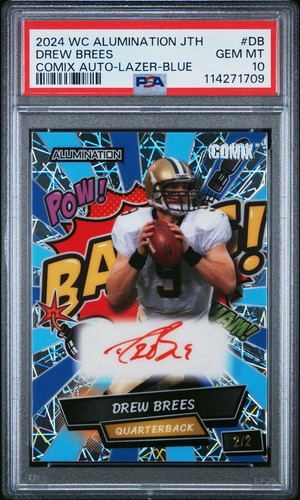 2024 Wild Card, Alumination / Just The Hits 💥Drew Breeze💥2/2 Comix Auto ...