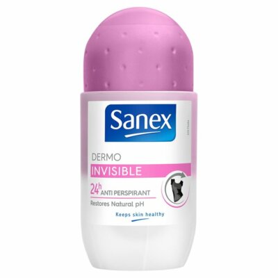 Sanex Dermo Invisible 24hr Anti-p 50ml Roll On x 6 | eBay UK