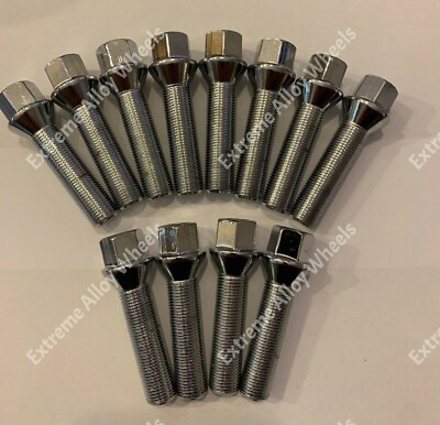 Alloy Wheel Bolts For MINI R56 R57 R58 R59 R60 50mm Thread M14x1.25 x ...