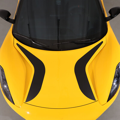 2PCS Black Car Hood Side Sticker Vinyl Graphics Decal Fit For Lotus ...