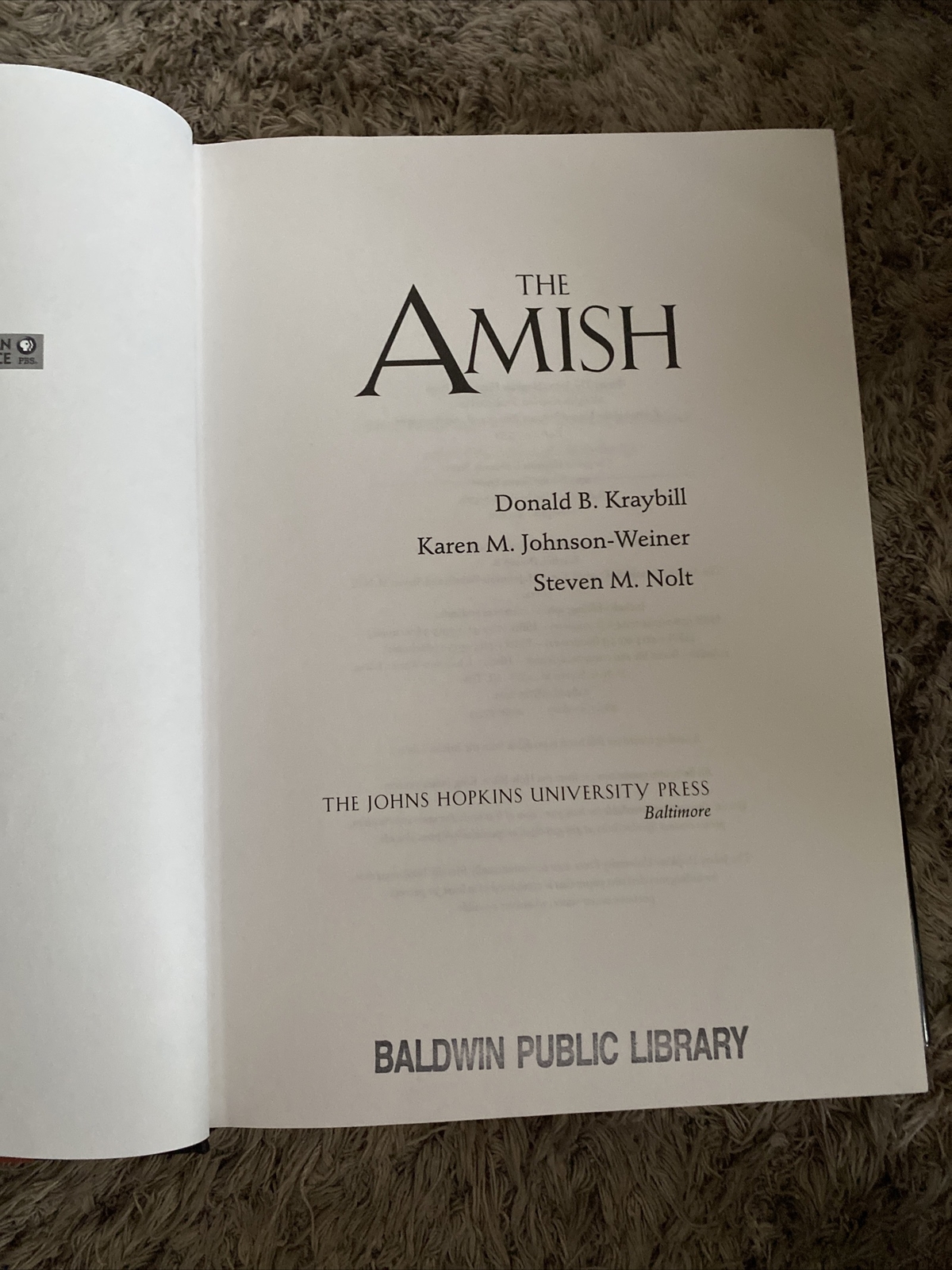 Amish by Steven M. Nolt, Karen M. Johnson-Weiner and Donald B. Kraybill ...