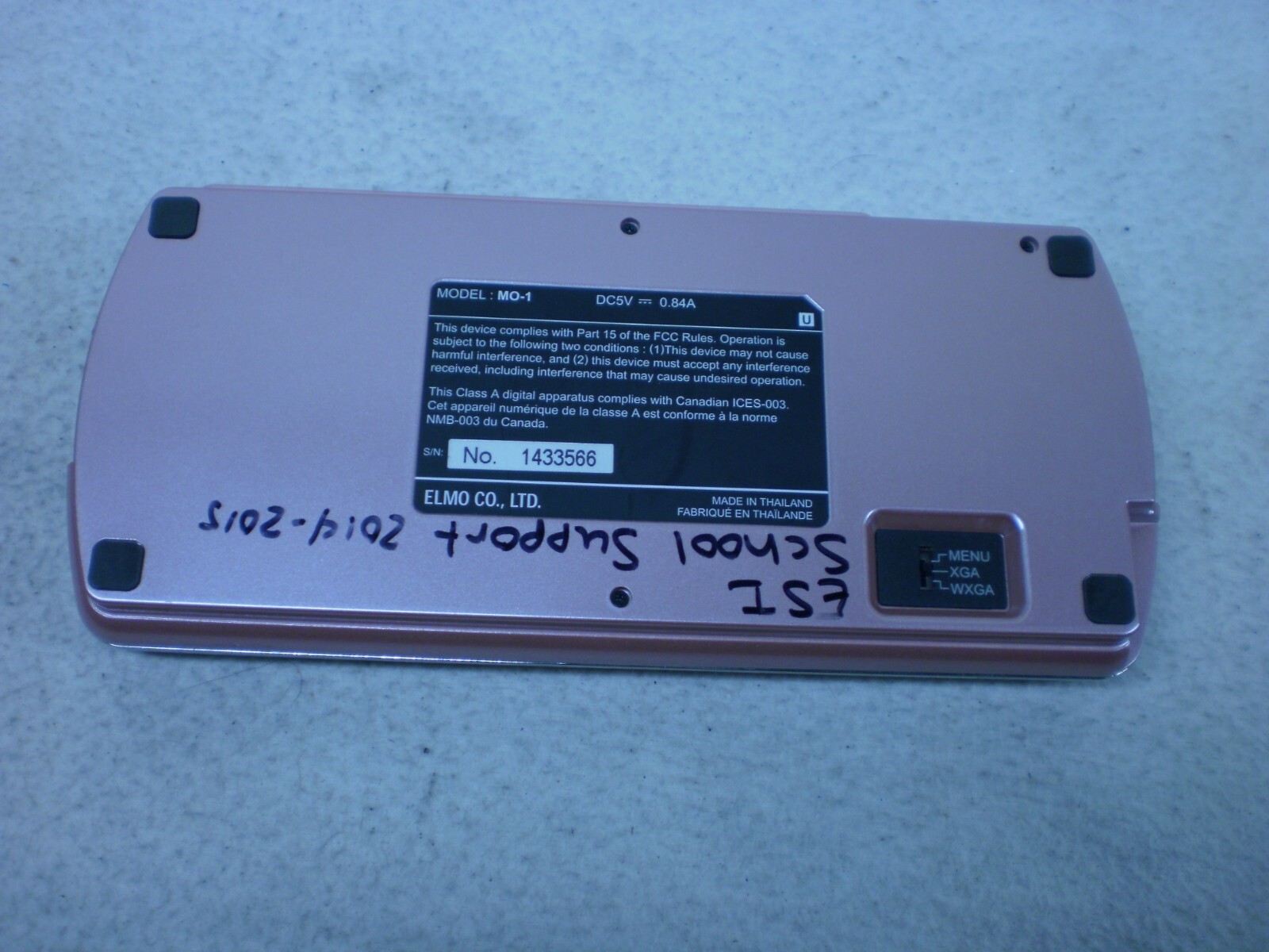 ELMO MO-1 Portable visual projector USB HDMI VGA untested- PINK | eBay ...