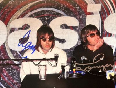 OASIS (Noel & Liam Gallagher) Signed Original Autograph with COA - 8x10 ...