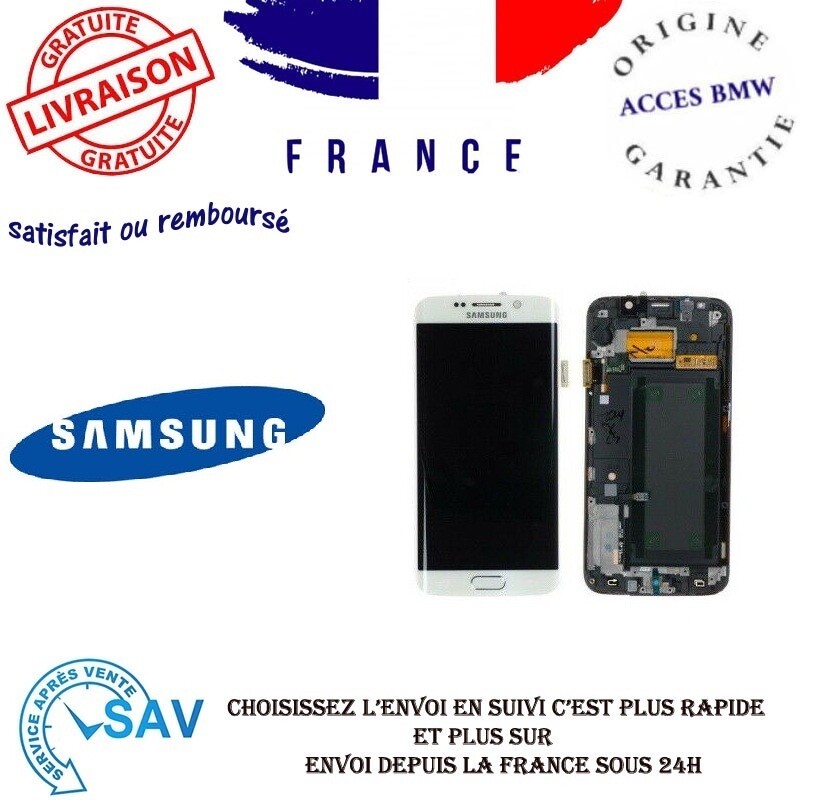 Vitre Tactile + Ecran LCD Original SAMSUNG Galaxy S6 Edge Blanc | eBay