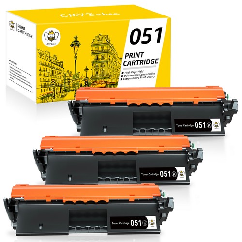 3x 051 CRG-051 BLACK Toner for Canon imageCLASS LBP161dn LBP162dw ...