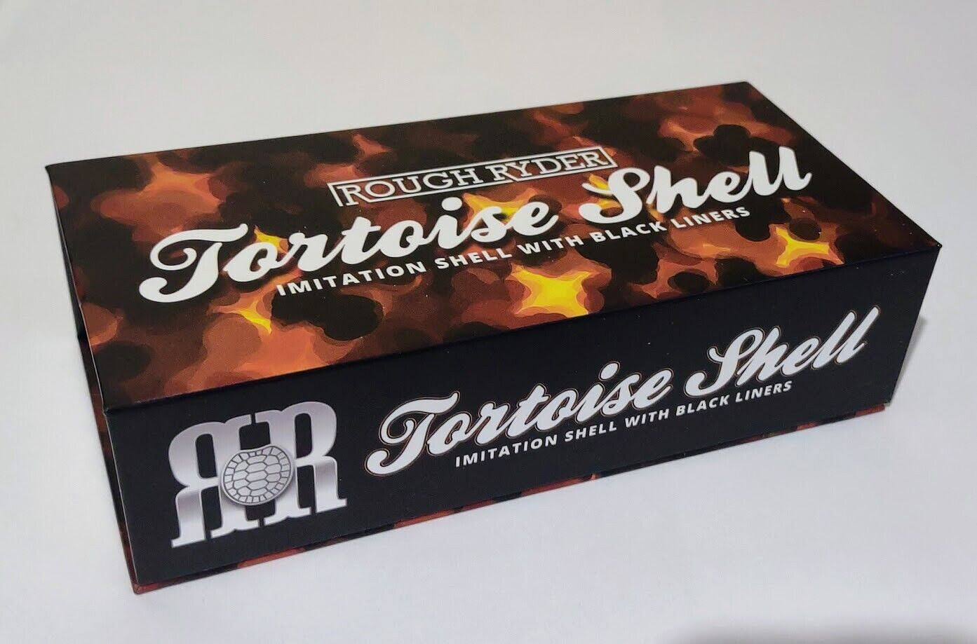 TURTLE SHELL TORTOISE TRAPPER HUNTING POCKET KNIFE W/ DISPLAY CASE R.R ...