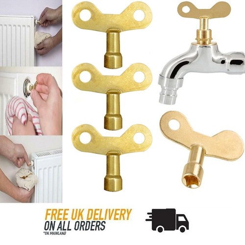 Outdoor Brass Faucet Key Bleeding Key Radiator Plumbing Bleed Venting ...