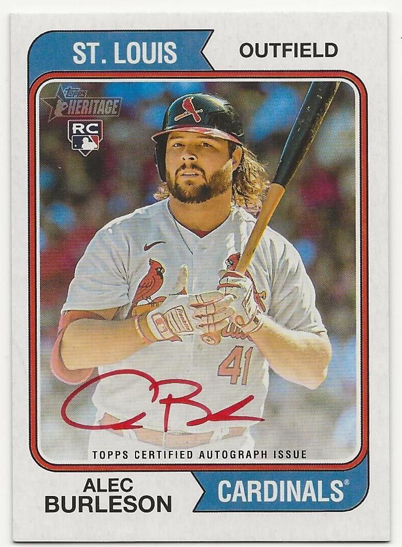 2023 Topps Heritage High Number - Real One Autographs Alec Burleson # ...
