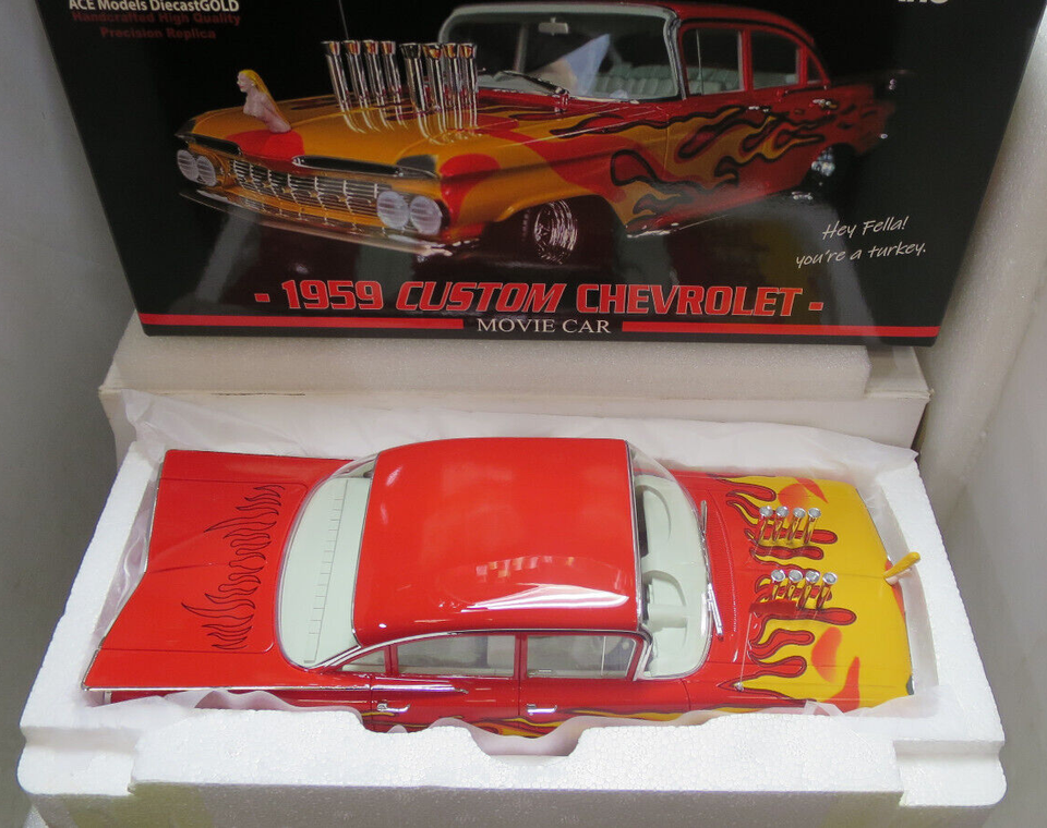 ACE 1/18 MAD MAX MOVIE CAR 1959 CUSTOM CHEVROLET BEL AIR SEDAN WITH ...