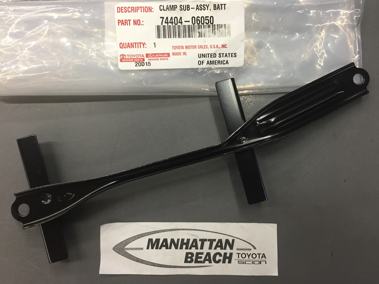 02-06 CAMRY 04-08 SOLARA BATTERY HOLD DOWN CLAMP BRACKET OEM 74404 ...