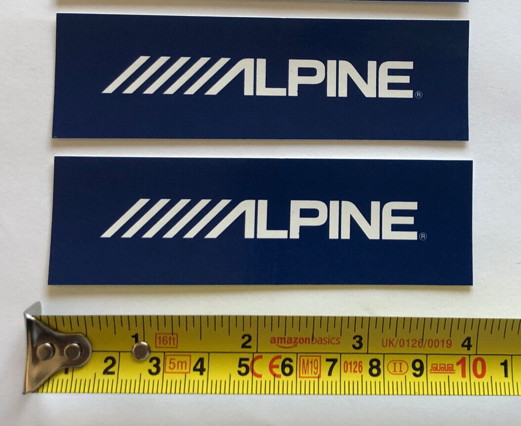 2 ALPINE audio STICKERS DECALS racing offroad utv imsa powersports ...