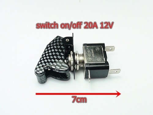 Missile SPST Toggle Ignition Engine Starter Button Switch On/Off Red ...