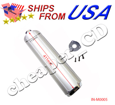 GY6 125cc 150cc 4 Stroke Stock Exhaust Pipe Silencer Muffler Assembly ...