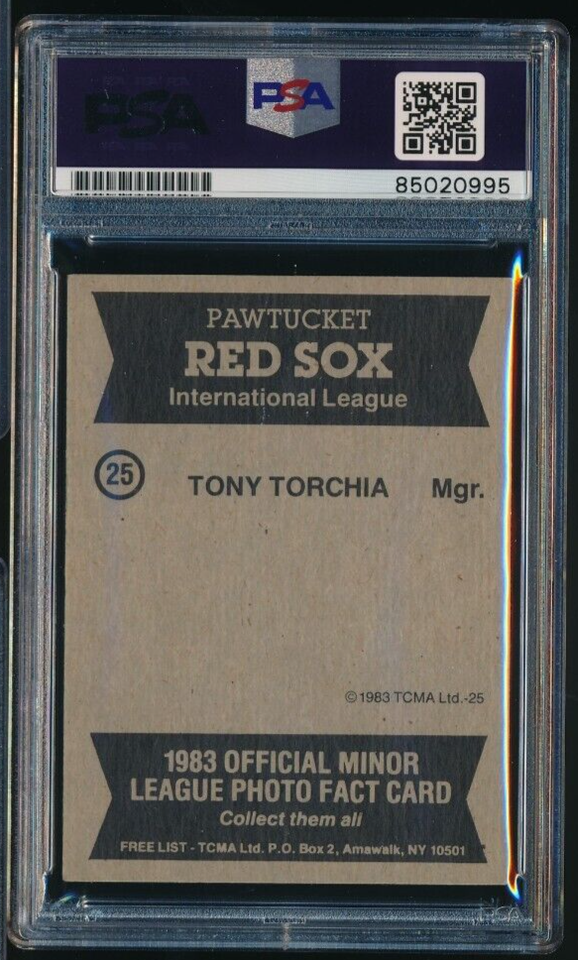 1983 TCMA Tony Torchia #25 signed auto autograph PSA/DNA deceased tough ...