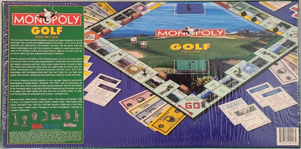 1998 Edition Golf Monopoly Game - Still Shrink Wrapped & New in Box. | eBay