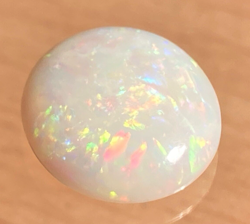 Opal Solid White Top Grade Australian Very Good Display of all Colours ...