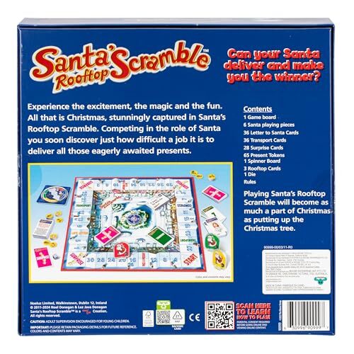 Santa's Rooftop Scramble is A Family Board Game Full of The of ...