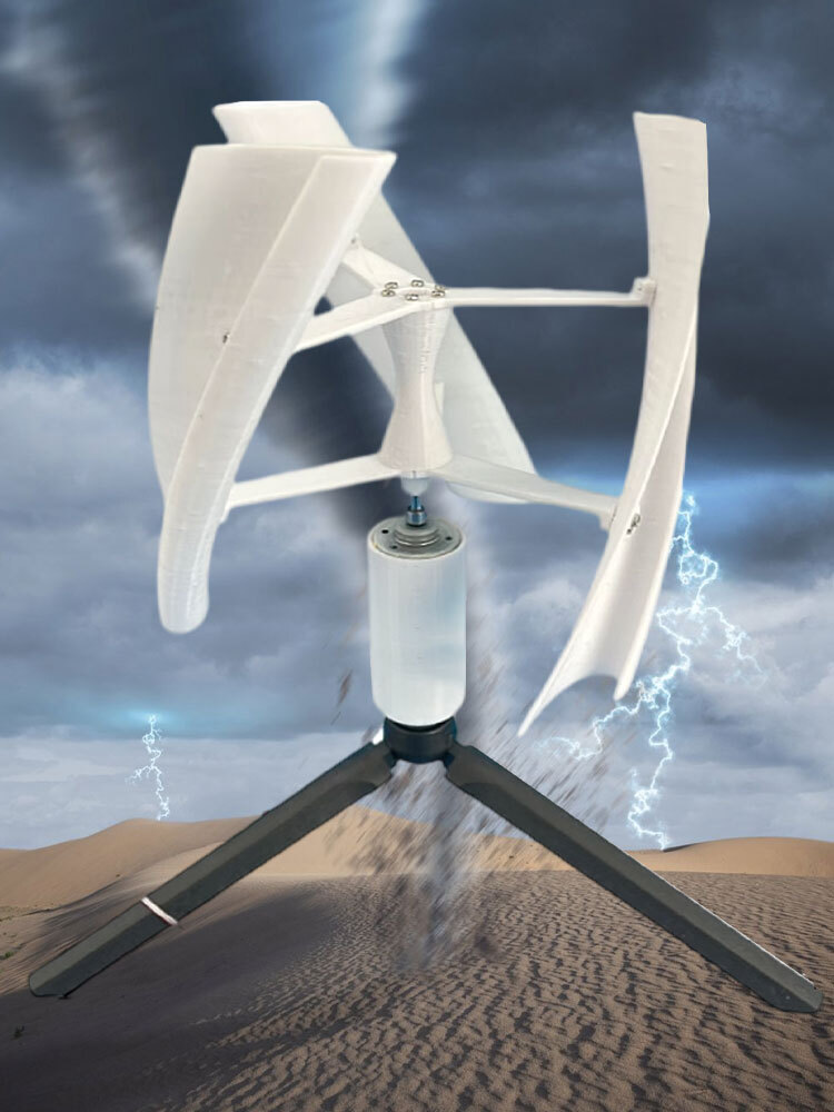 25W 15V Brushless Vertical Axis Wind Turbine Generator Kits Micro ...