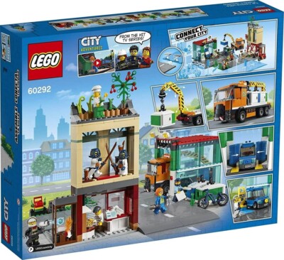 LEGO City Town Center 60292 Building Kit 790 pieces NEW Mild Box Damage ...