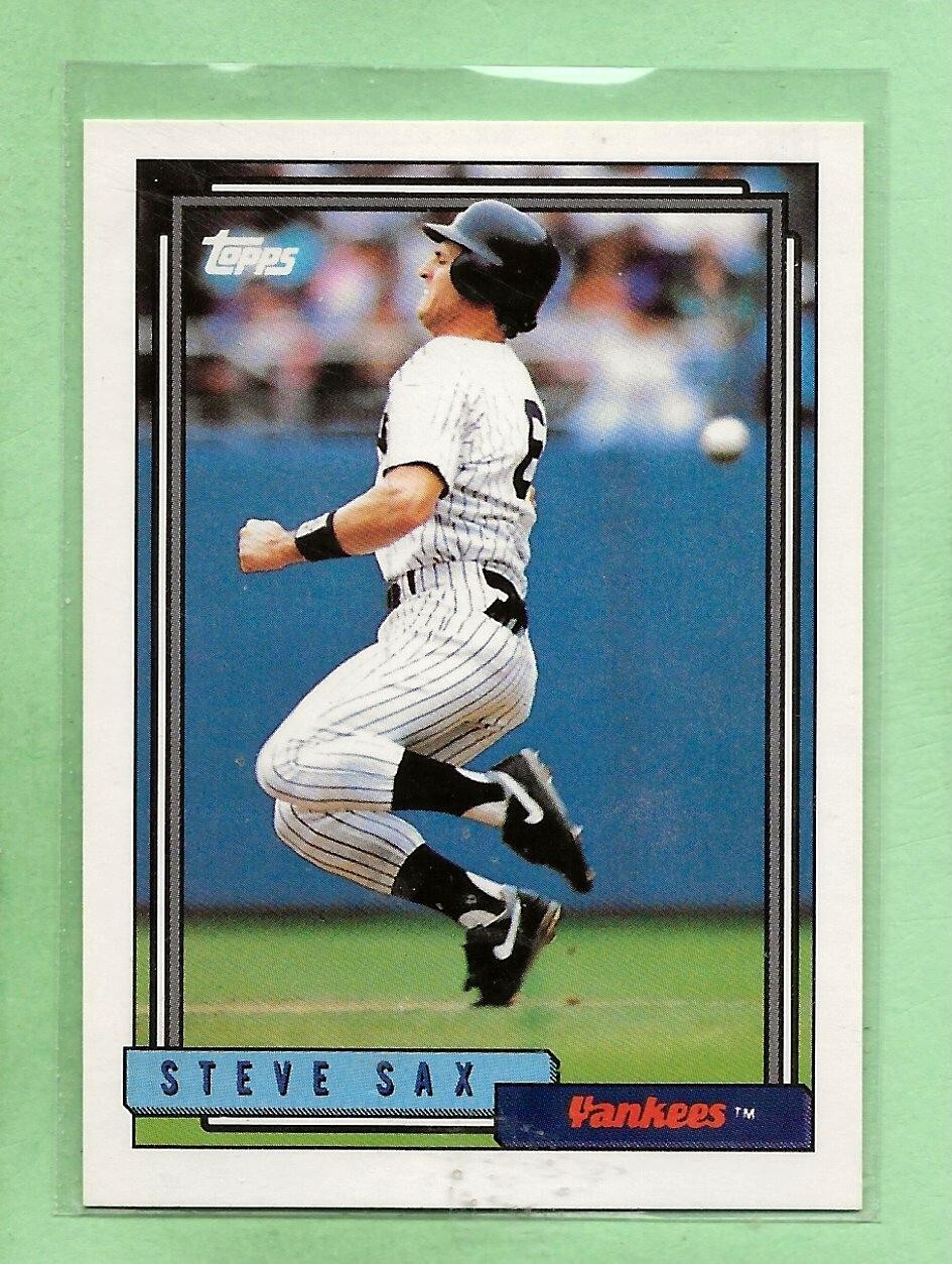 STEVE SAX - 1992 Topps - #430 - Yankees - Comb. Shipping | eBay