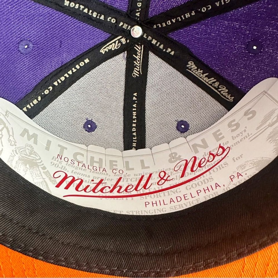 Mitchell and Ness Phoenix Suns Snapback Hat Cap Spray Paint Splatter ...