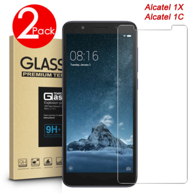 2 PACK Premium 9H Tempered Glass Screen Protector for Alcatel 1B 1SE 1S ...