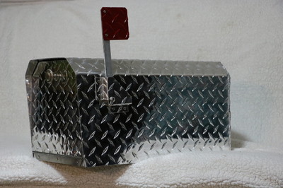 Heavy Duty Aluminum Diamond Plate 14 Gauge Mailbox Large Size | eBay