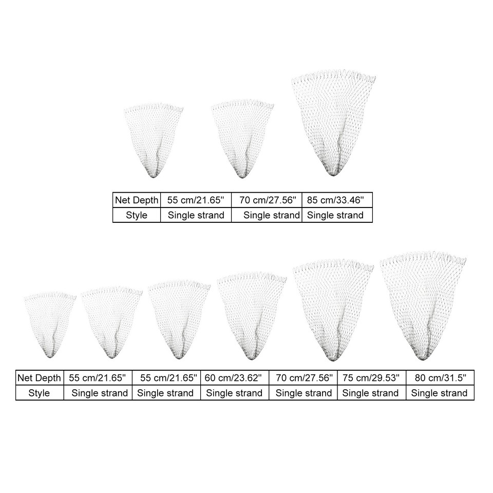 Fishing Net Replacement Fish Landing Net Replacement Mesh Dia 15.7 ...
