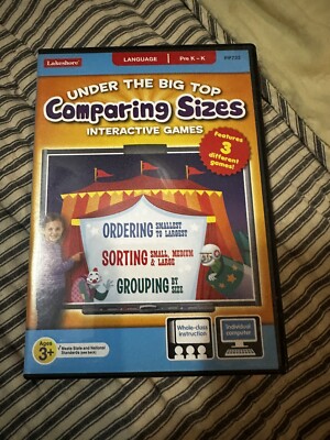 Under The Big Top Comparing Sizes PC Cd Rom Lakeshore Learning | eBay