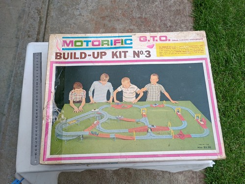 Old Motorific Assorted Slot Car Track in a Large Motorific Box Ideal ...