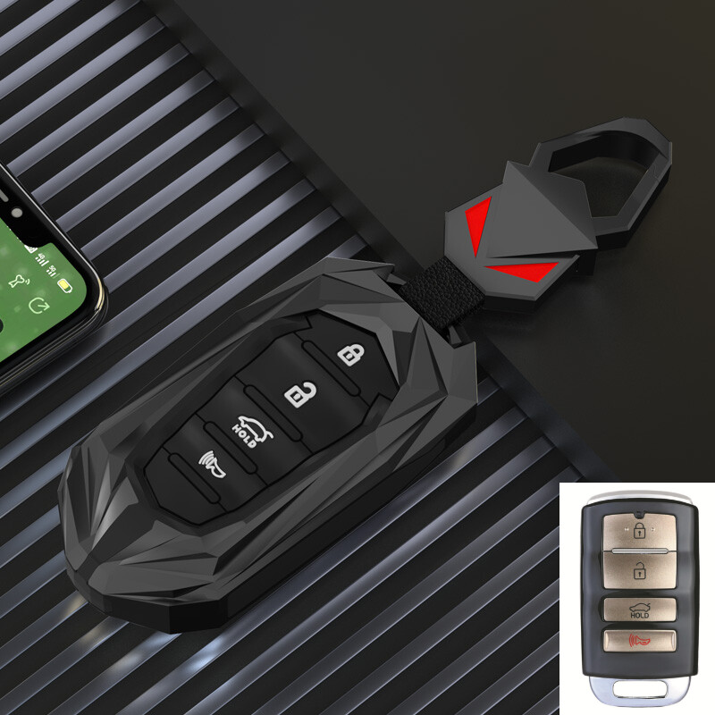 For KIA K9 Cadenza K7 4 Buttons Zinc Alloy Car Remote Key Case Cover ...