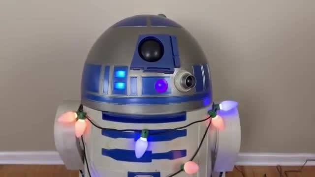 STAR WARS R2D2 - 3.5 foot animated LED R2D2 Home Depot In Hand Ships ASAP | eBay