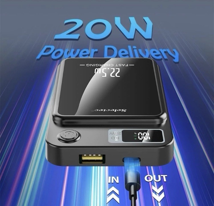 MagSafe Power Bank PD 22,5 W Magnetic Wireless Charger 10000mAh iPhone ...