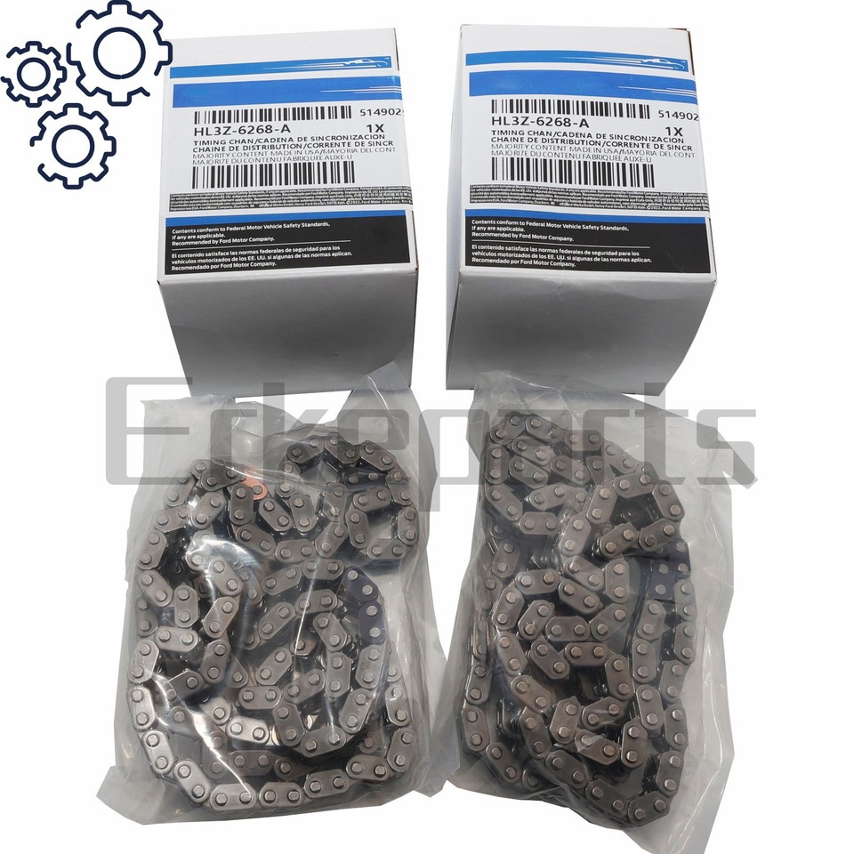 NEW OEM 17-24 Ford F150 3.5L Ecoboost Chains, Guides, Tensioners W ...