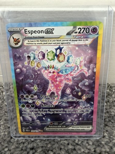 Espeon EX Prismatic Evolutions Pokemon TCG Card 155/131 Near Mint ...