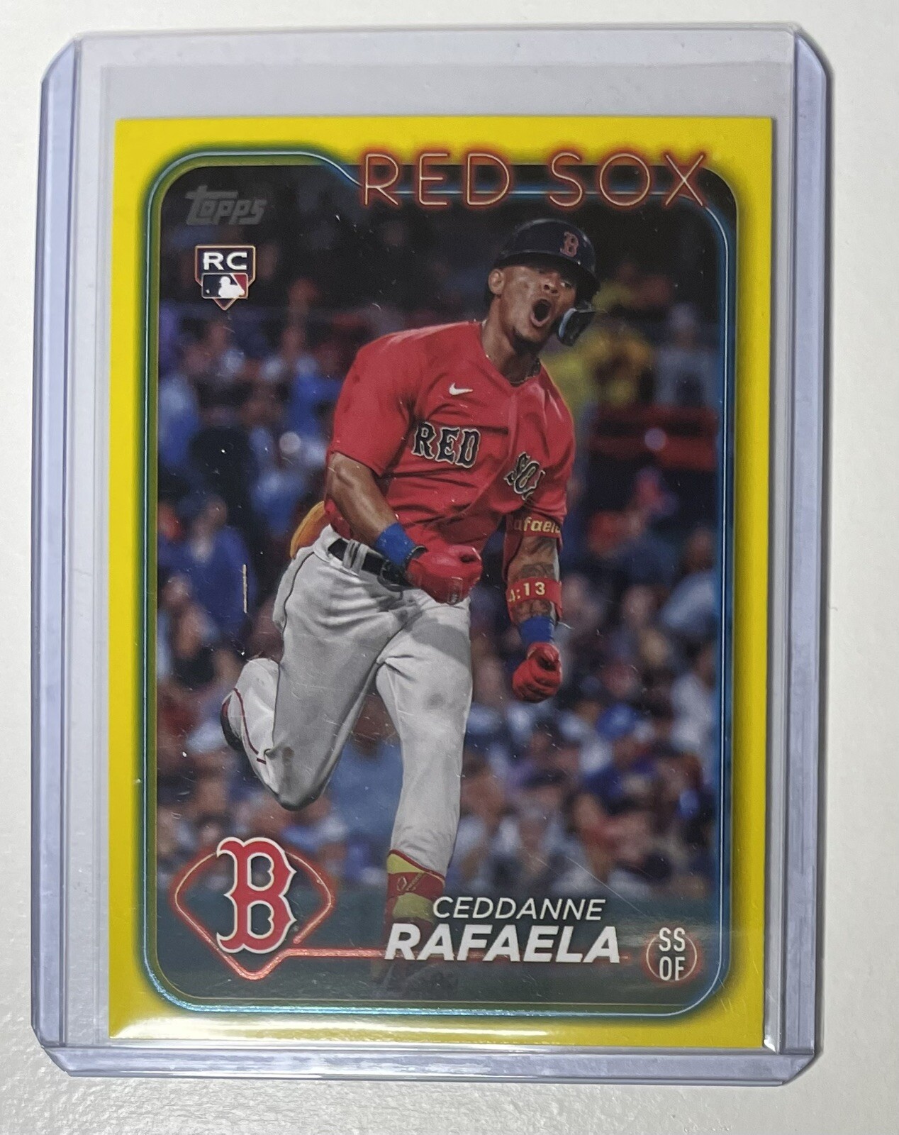 2024 Topps Series 1 Baseball Ceddanne Rafaela Rookie Card Yellow Border ...